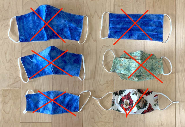 Face Mask Experiments - Sewing by Diana